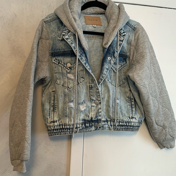 Blank NYC | Jackets & Coats | Blanknyc Denim Jacket Grey Quilted ...
